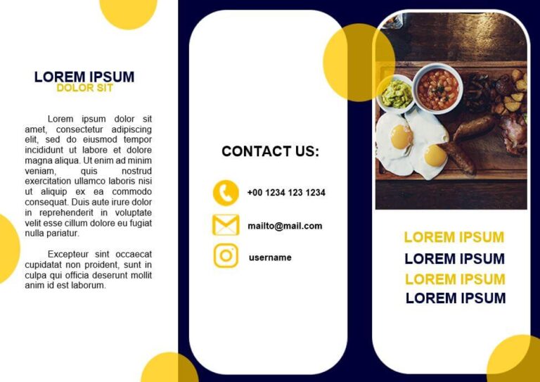 Tríptico de Comida Rápida | Más Trípticos